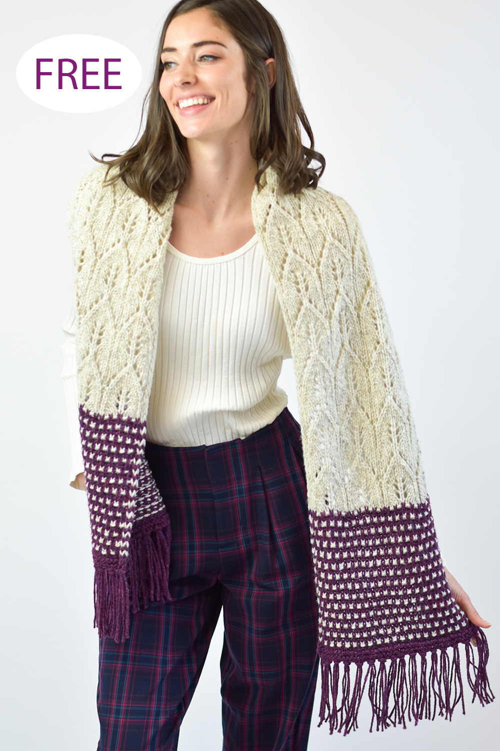 Striped Scarf Knitting Patterns - In the Loop Knitting