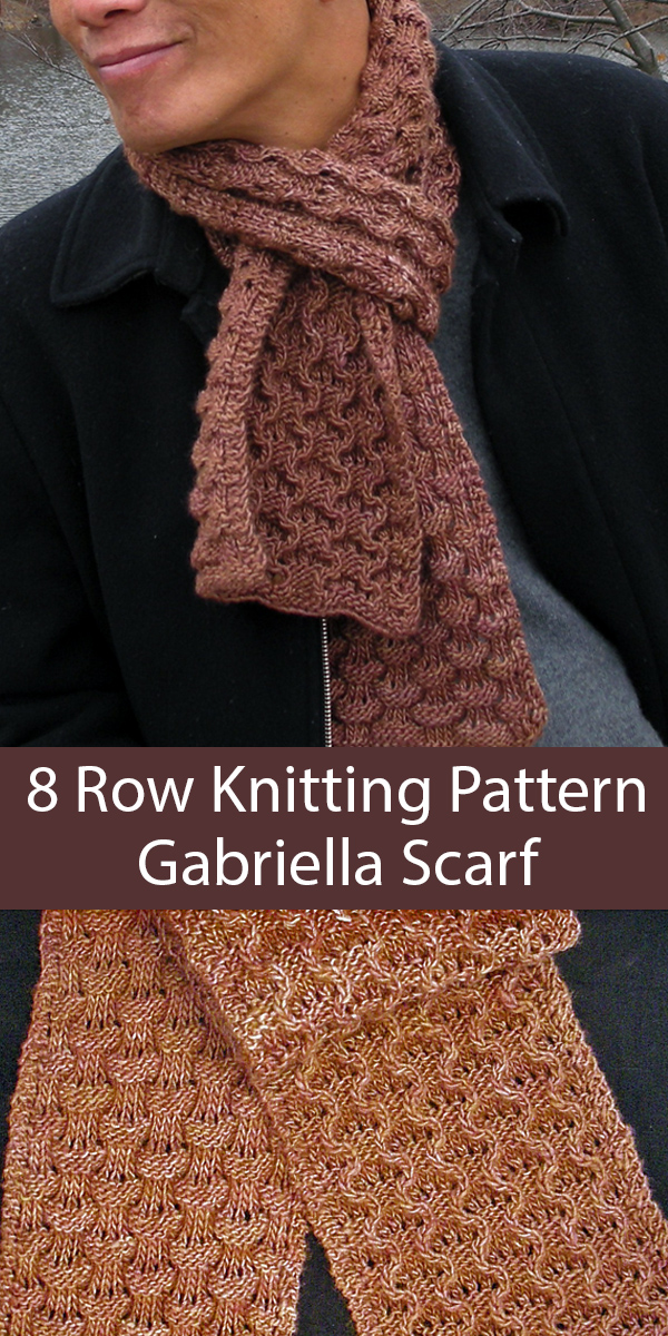 8 Row Repeat Scarf Knitting Patterns- In the Loop Knitting