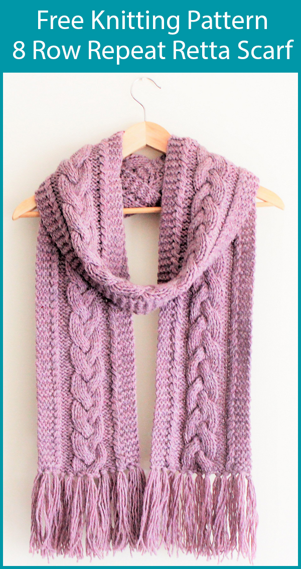 8 Row Repeat Scarf Knitting Patterns- In the Loop Knitting
